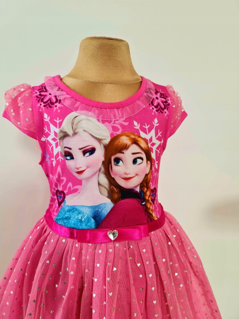 Šaty Elsa Anna Frozen - ružové - bezva.sk
